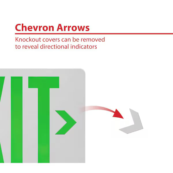 Exit Sign Arrows Explained: How to Use Directional Chevrons Per Code ...